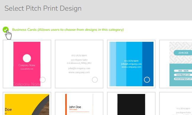 Allow customers to select multiple Pitch Print Designs – Venture ...